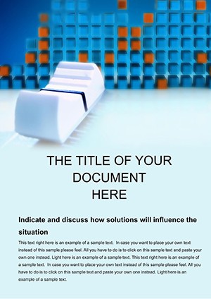 Music and Audio Word document template design