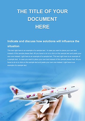 Pilots Word Template - Professional Aviation Presentation | Download Now