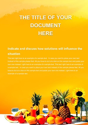 Dietary guidelines Word templates