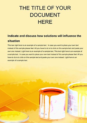 Dyes of different colors Word template