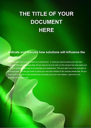Different Color Waves Word Template | Download Now