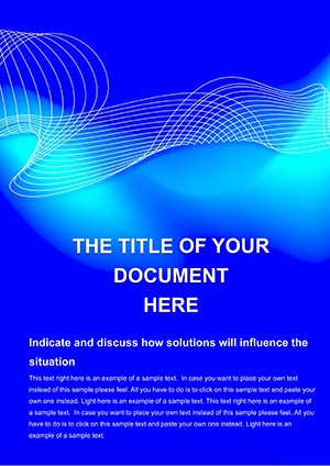 Blue flash Word templates