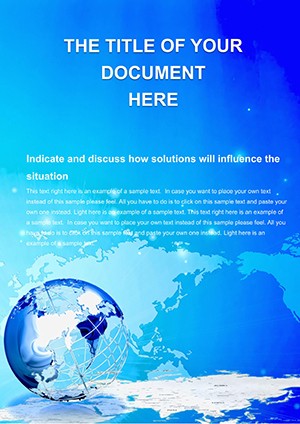 Discover the World: Stunning Earth-Inspired Word Template