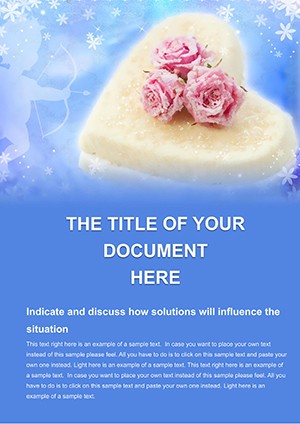 Heart on Valentines Day Word template