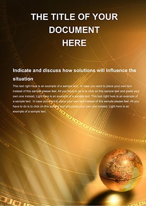 Four Cardinal Directions Word Template