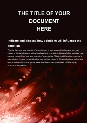 Abstract Vector Waves Word document template design