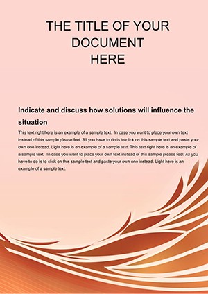 Background Vector Arrows Word document template design
