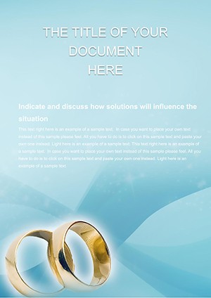 Wedding Ring and Rose Word templates
