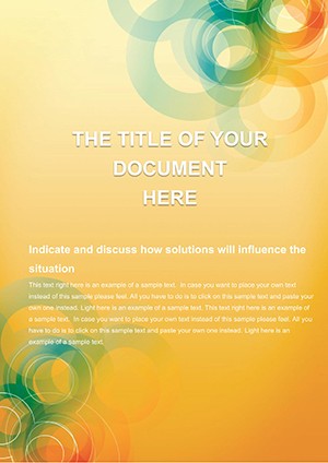 Color Show Abstract Word Template Designs