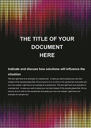 Color Show Abstract Word Template Designs