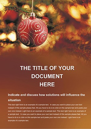 Gifts and Christmas Tree Word templates