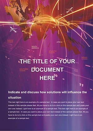 Airlines Word template