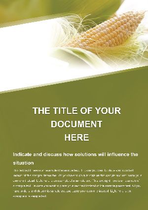 Corn Production Word templates