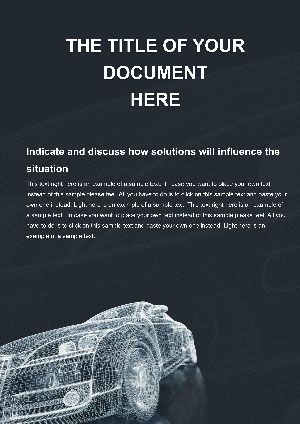 Cars for sale Word template