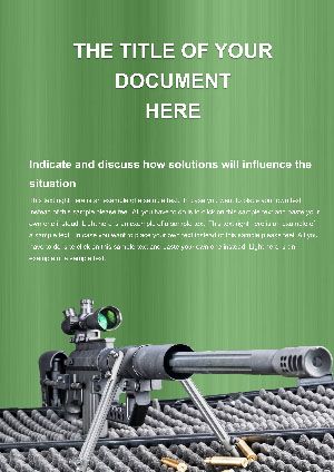 Military Fighter Word template