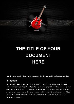 Recording studio Word document template