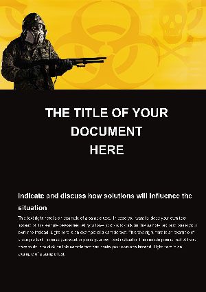 Military Fighter Word template