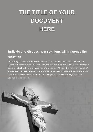 Crucifixion of Jesus Christ Word templates