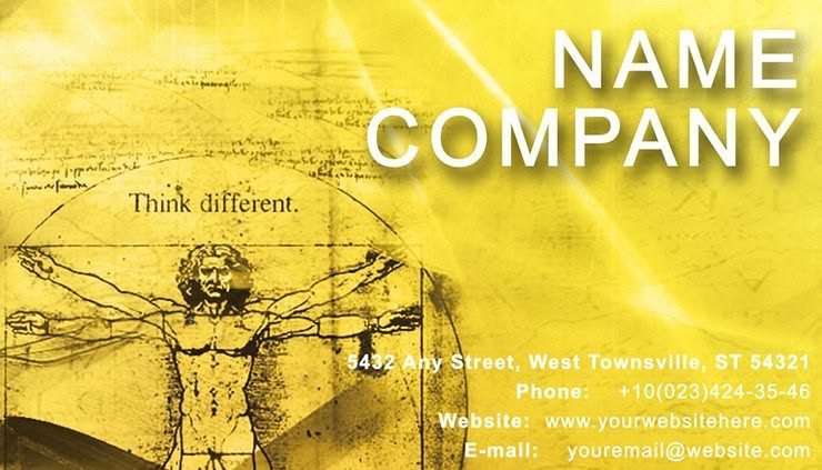 Human figure Business Card Template