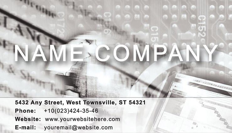 Currency trading Business Card Template