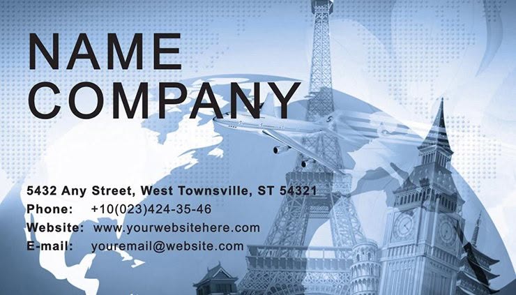 Destinations Business Card Template