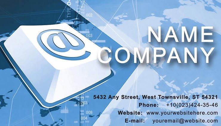 Access to E-mail Business Cards templates