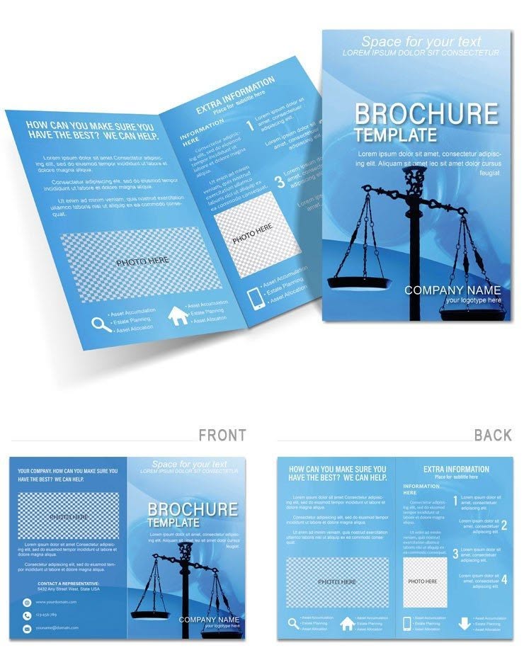 Justice Court Brochure Template