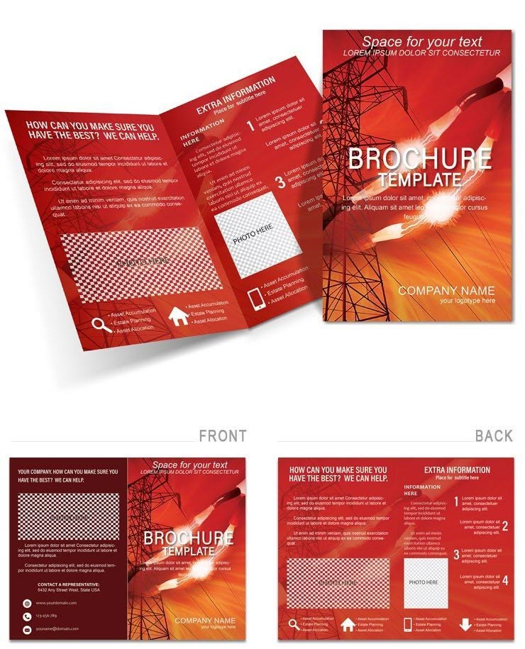 Electricity and Cable Brochure template