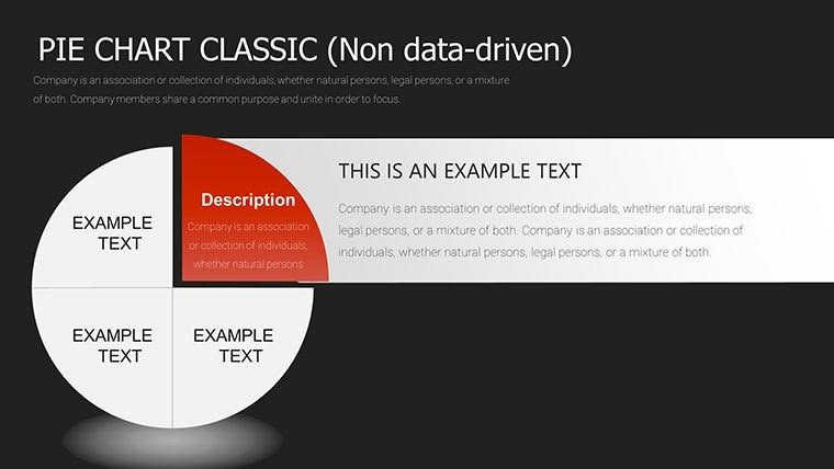 10 Segments Pie Keynote charts, Pie Infographic for presentation