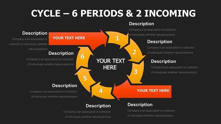 Infographic Cycle Periods and Incoming Keynote charts | ImagineLayout.com