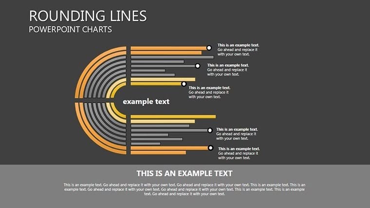 Rounding Lines Keynote charts templates