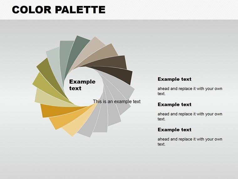Color Palette Keynote charts templates