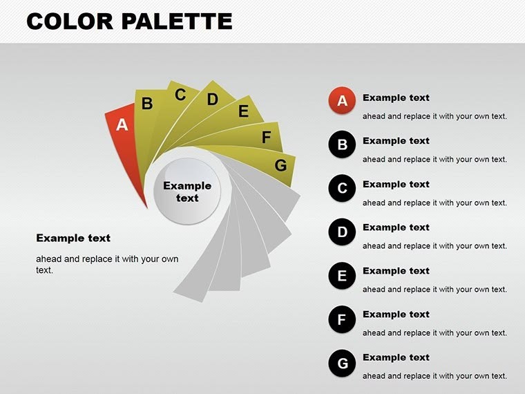 Color Palette Keynote charts templates