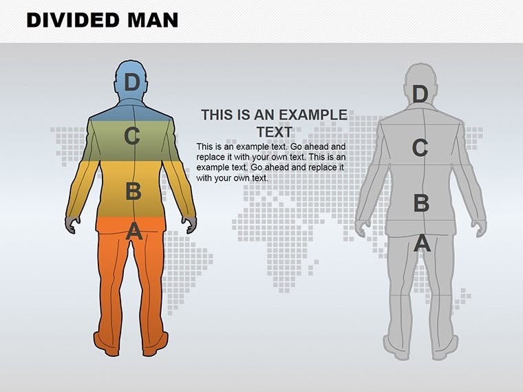 Divided Man Keynote Charts Template | Presentation Design