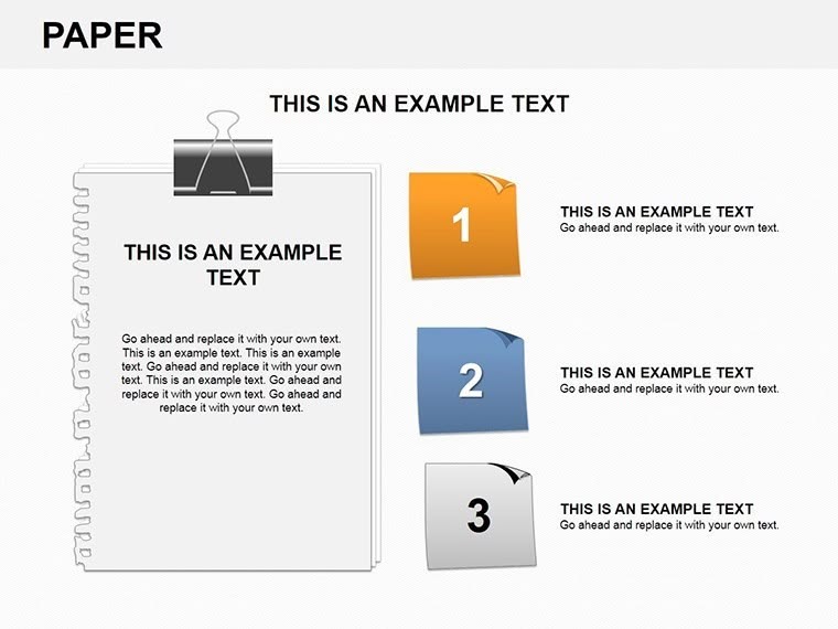Infographic Paper Tables charts for Keynote presentation