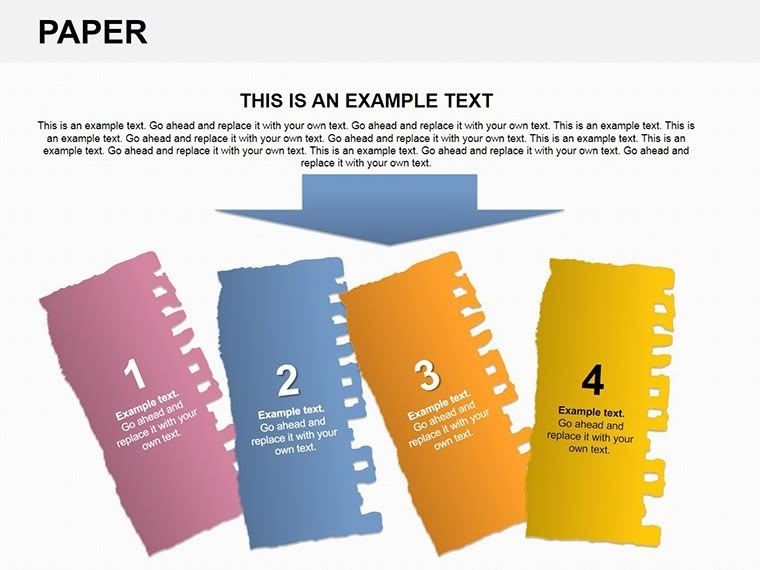 Infographic Paper Tables charts for Keynote presentation