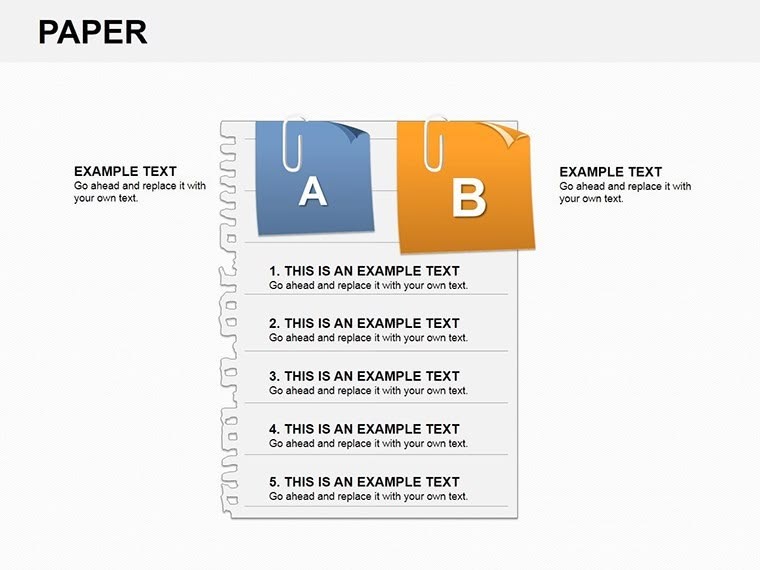 Infographic Paper Tables charts for Keynote presentation