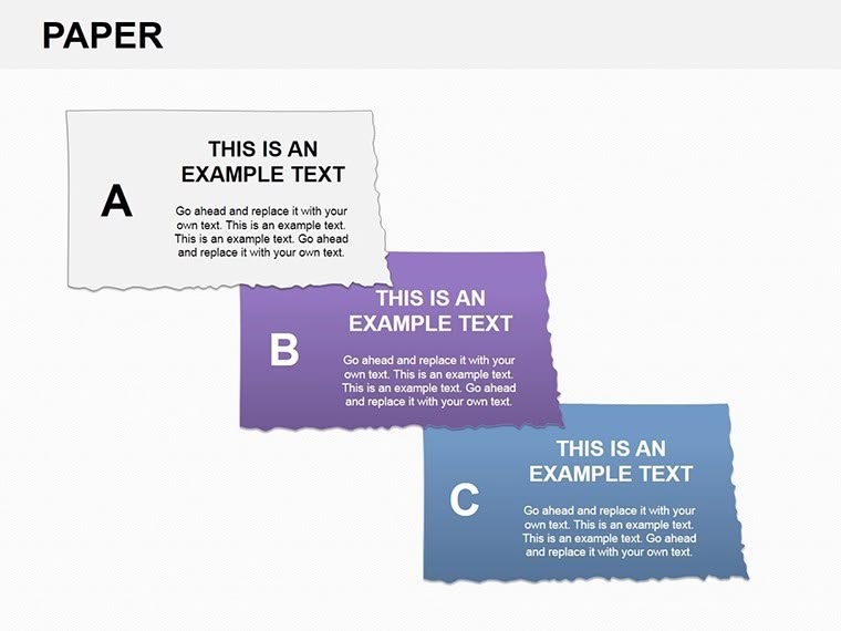 Infographic Paper Tables charts for Keynote presentation