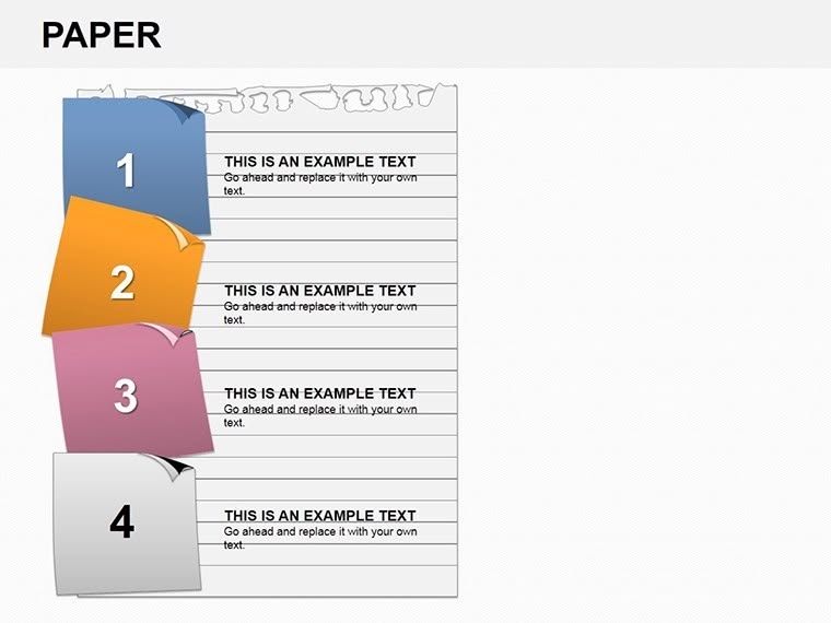 Infographic Paper Tables charts for Keynote presentation