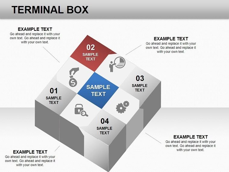 Terminal Box Keynote charts templates