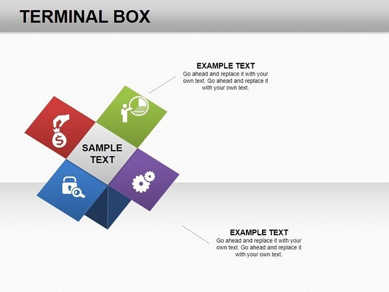 Terminal Box Keynote charts templates