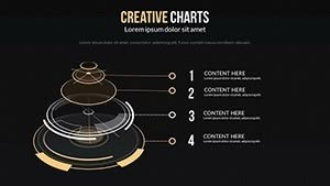 Creative Dark Color Keynote charts templates
