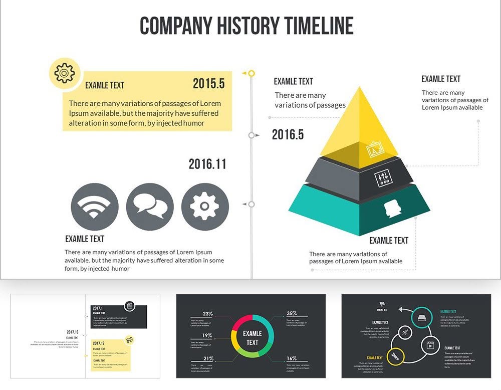 History Maker Keynote charts | ImagineLayout.com