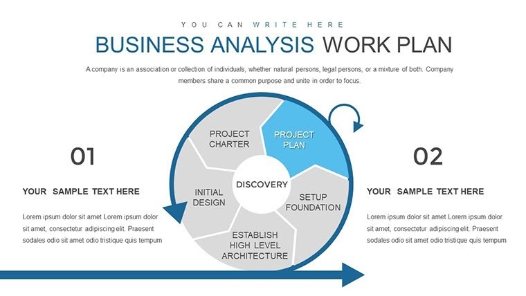 Business Analysis Work Plan Keynote Charts Template for Presentation