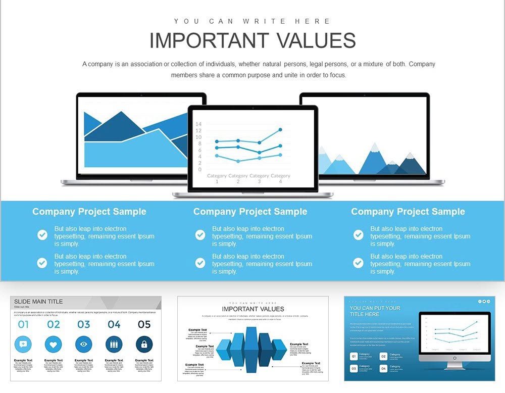 Make Money Online Keynote chart template | ImagineLayout.com