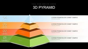 3D Pyramid - 5 Level Keynote charts