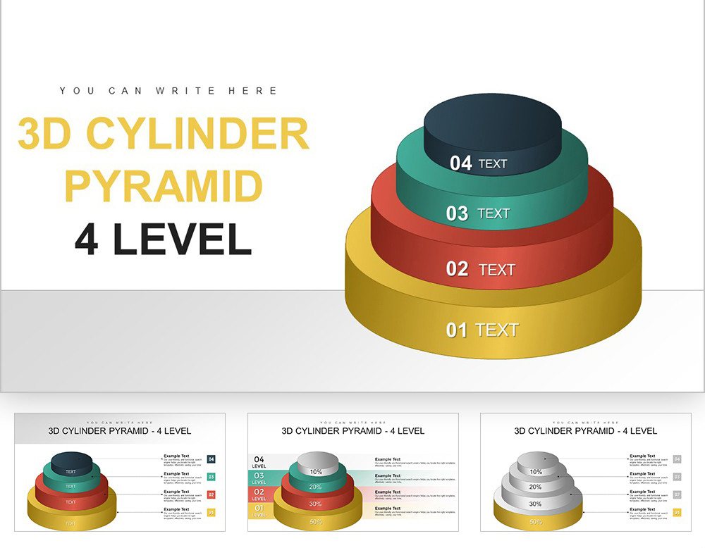 3D Cylinder Pyramid 4 Four Level Keynote charts | ImagineLayout.com 3D Cylinder Pyramid 4 Four Level Keynote charts | ImagineLayout.com