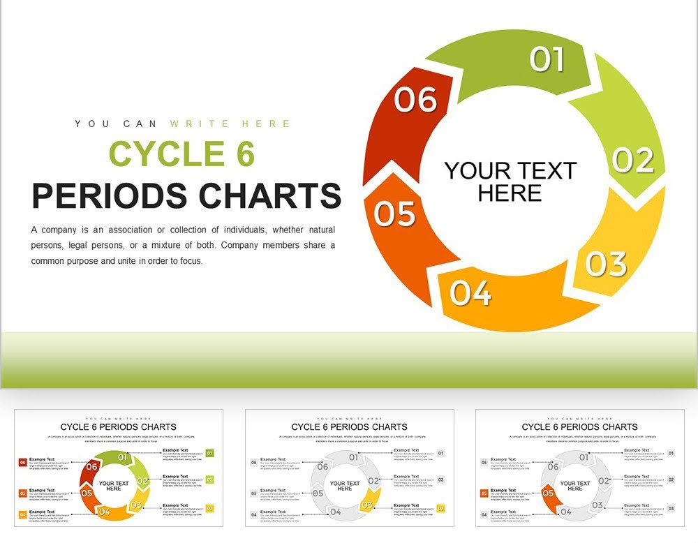 Cycle - 6 Periods Keynote charts | ImagineLayout.com