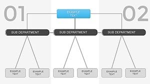 Organization Tree Keynote Charts Template: Presentation