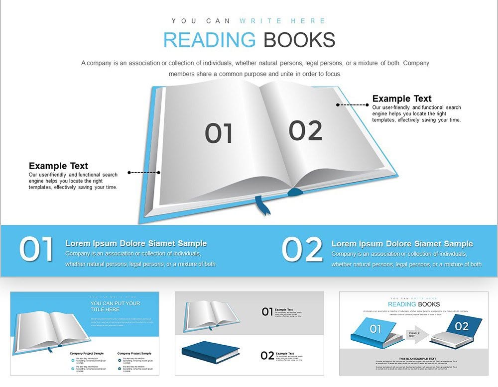 Reading Books Keynote chart | ImagineLayout.com